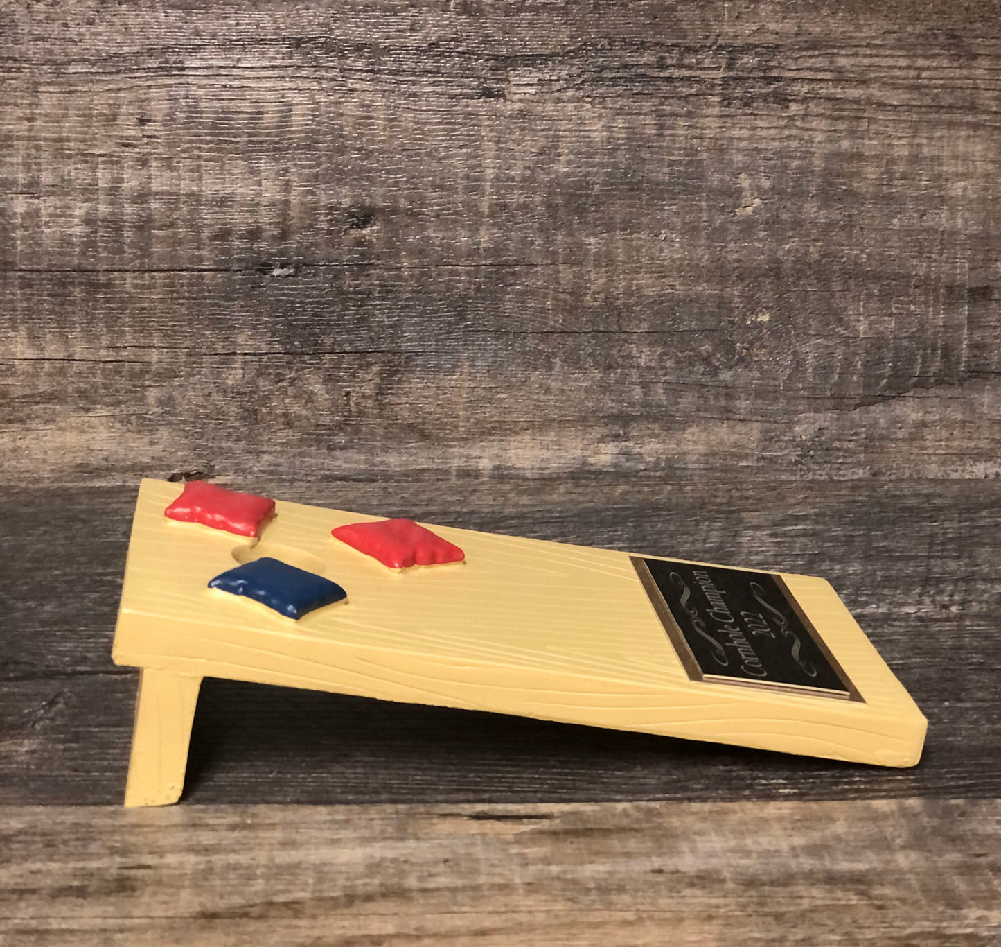 Two Cornhole Trophies Corn Hole Champions Personalized Trophy Bean Bag ...