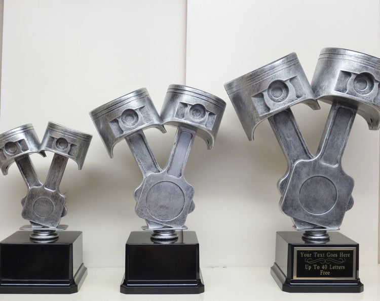 Racing Trophy Car Show Trophy 10" Rods & Pistons Mechanic Trophy Pisto ...