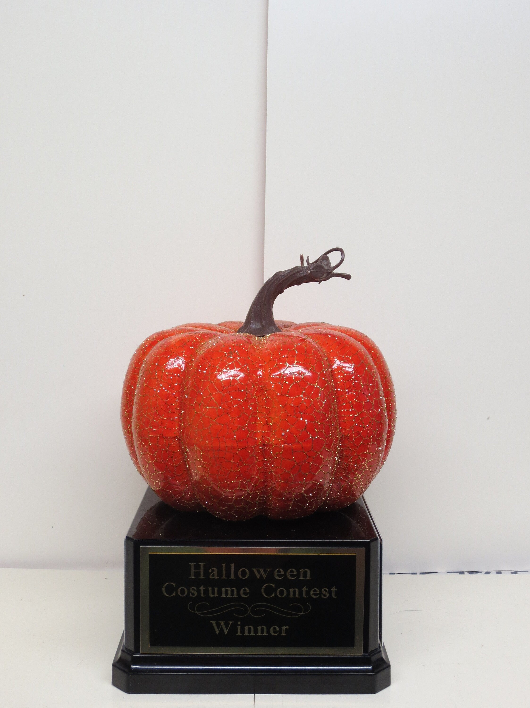 Halloween Trophy Pumpkin Carving Contest Best Costume Gold Crackle Acc ...