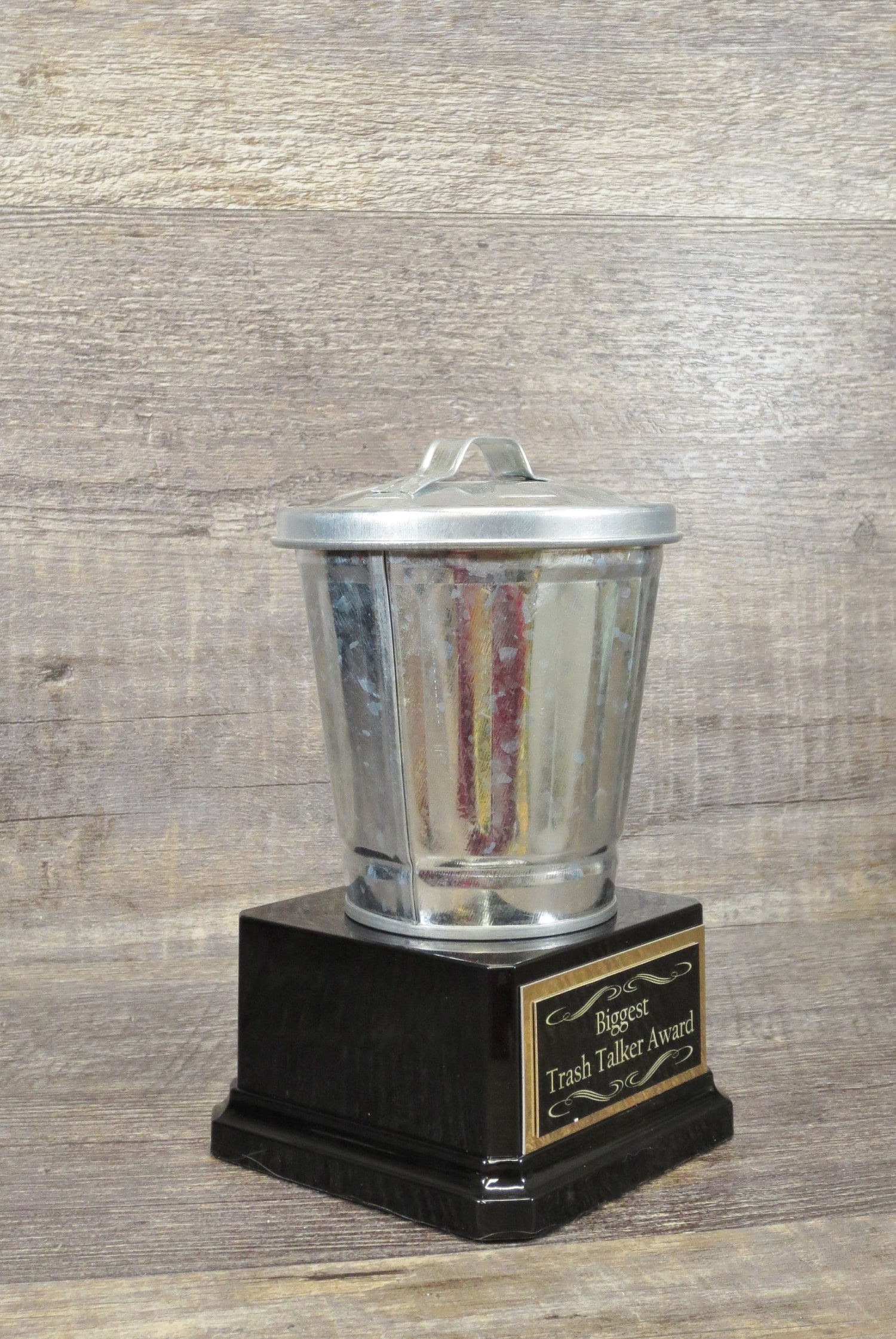 Funny Trophy Trash Talker Award Garbage Can Take Out The Trash Fantasy ...