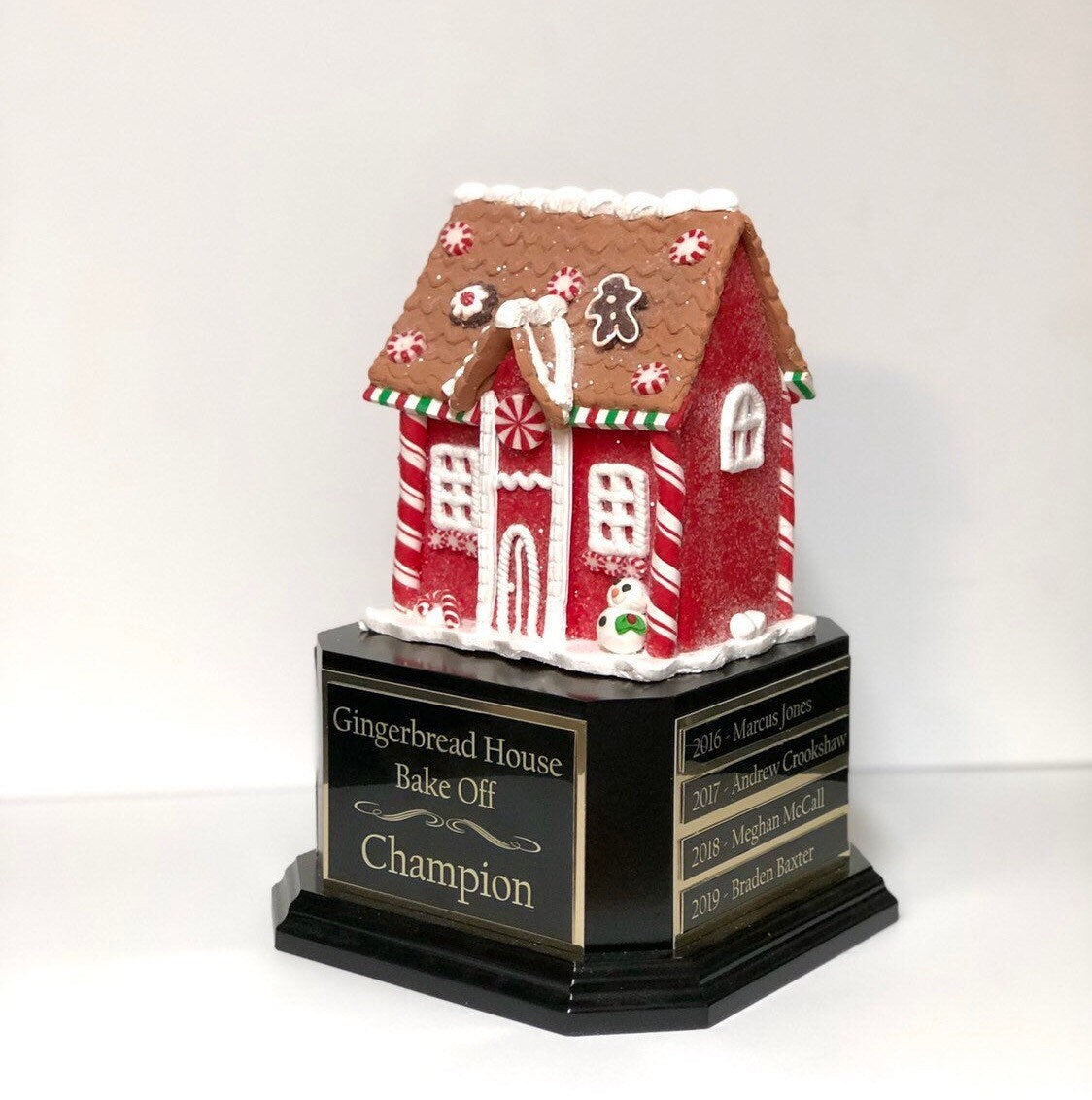Gingerbread House Trophy Perpetual Christmas Cookie Decorating Bake Of ...