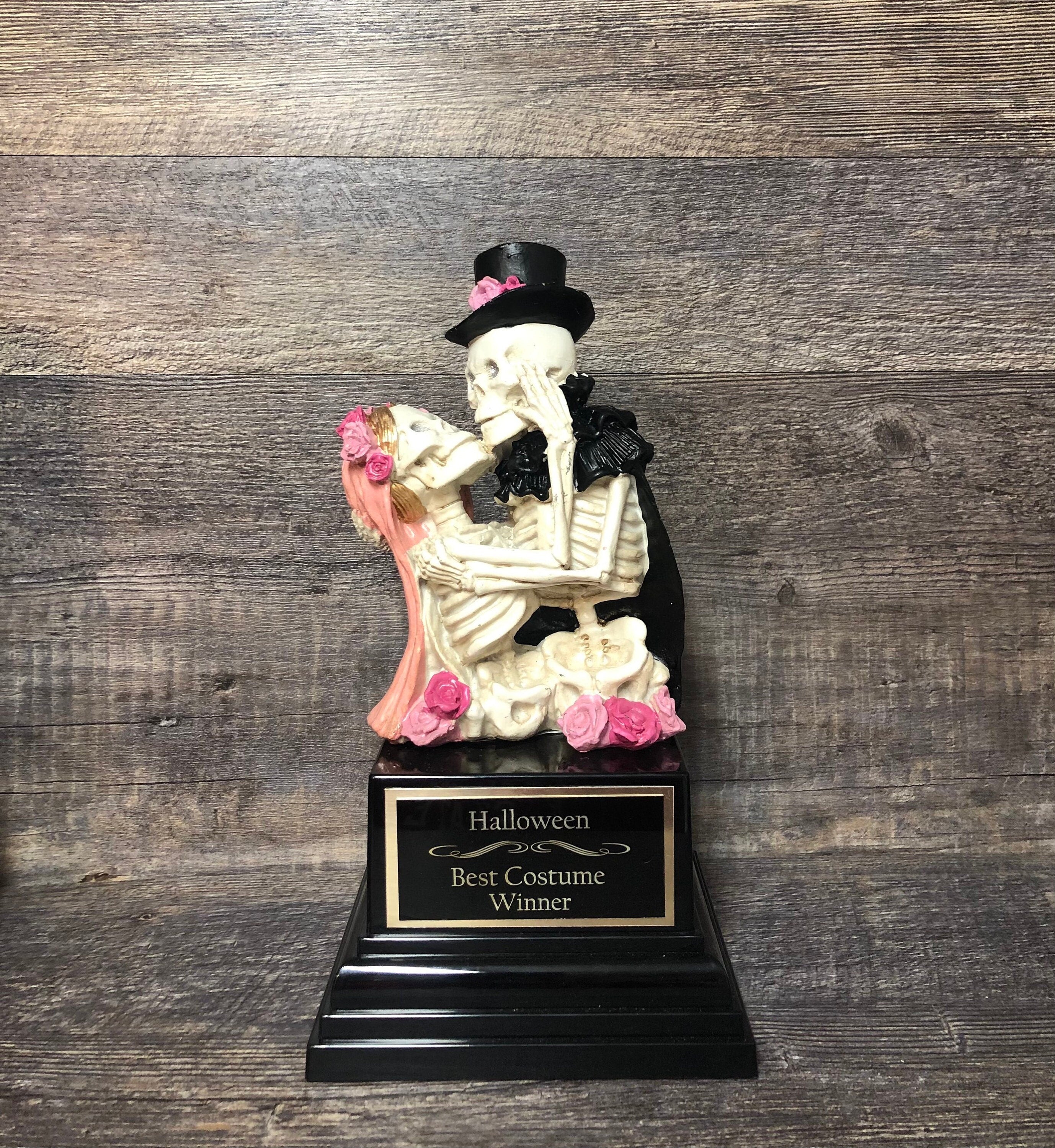 Halloween Trophy Best Couple Costume Contest Winner Skeleton Trophy Di ...