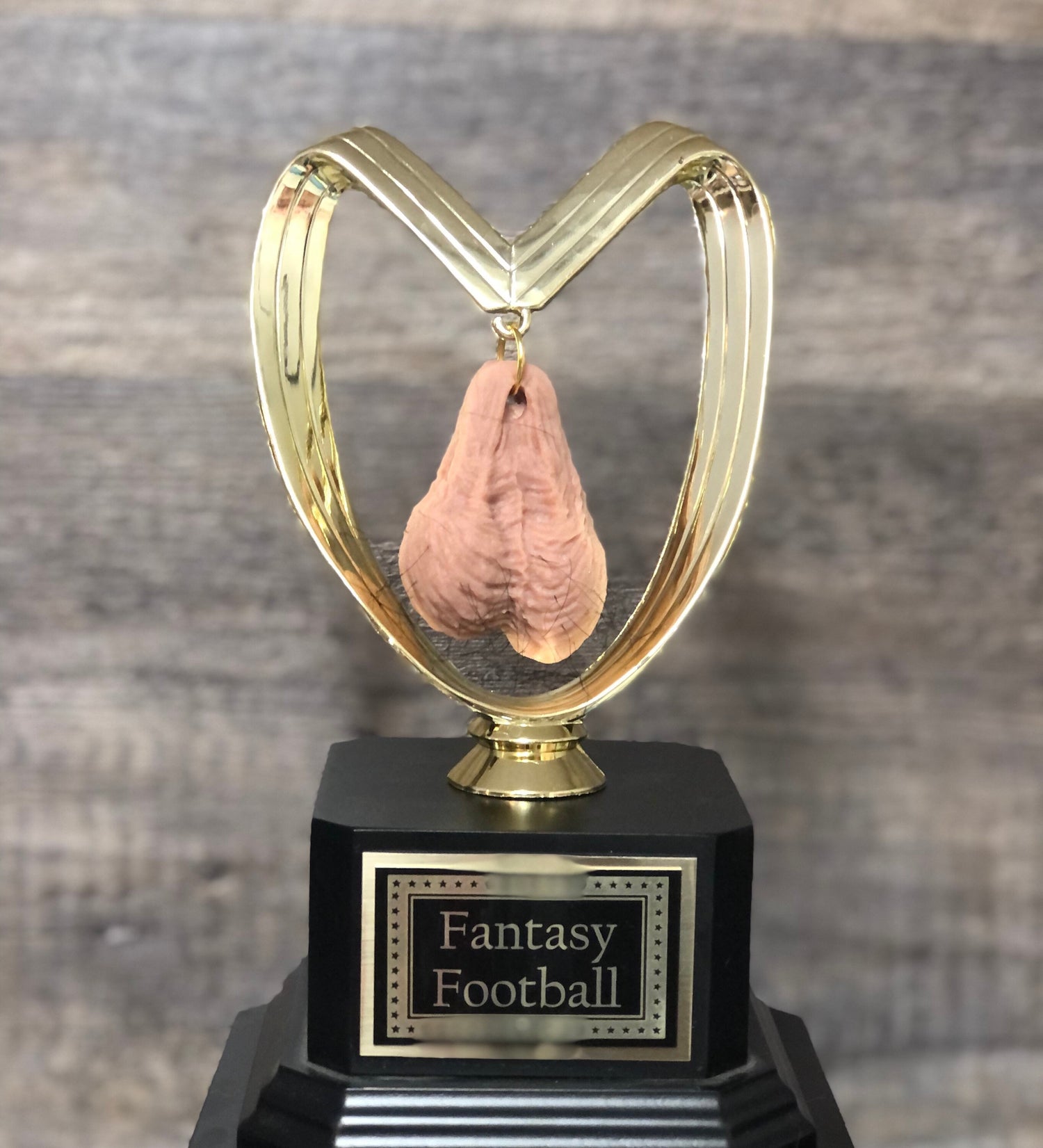 HAIRY Balls Fantasy Football Loser Trophy Perpetual You Suck Last Plac ...