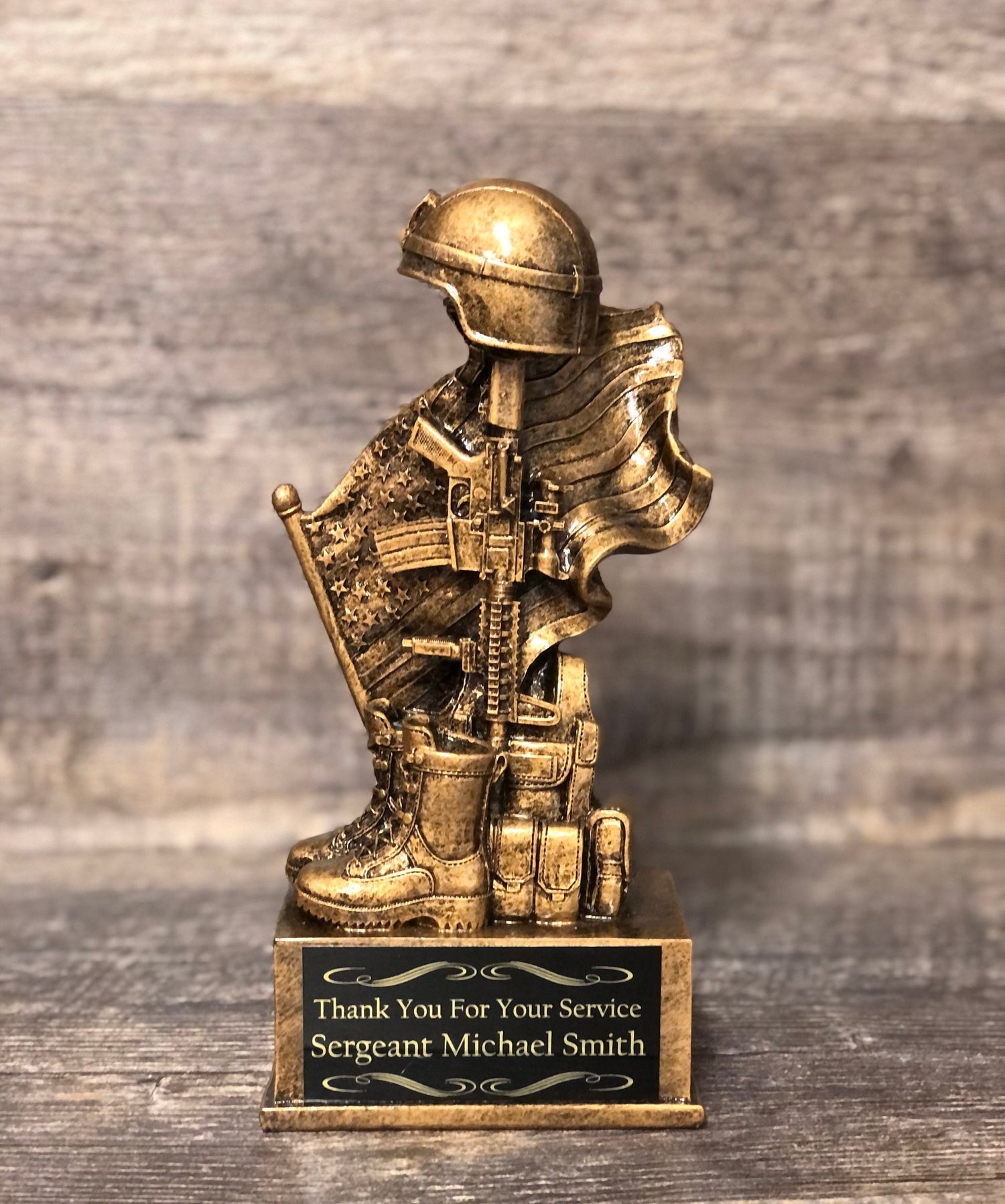 Military Award Recognition Years of Service Retirement Trophy Military ...