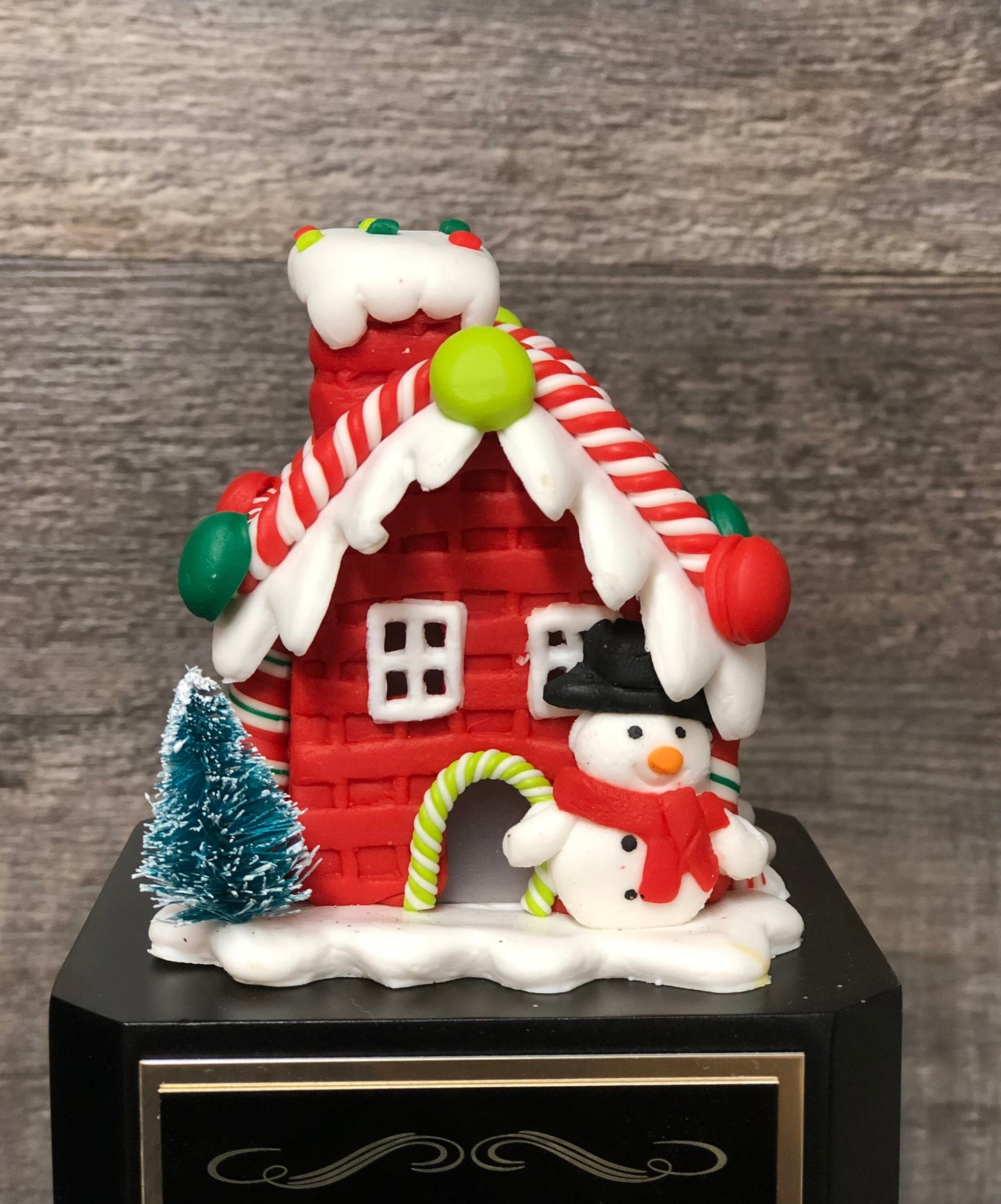 Gingerbread House Trophy Perpetual Christmas SNOWMAN Cookie Decorating ...