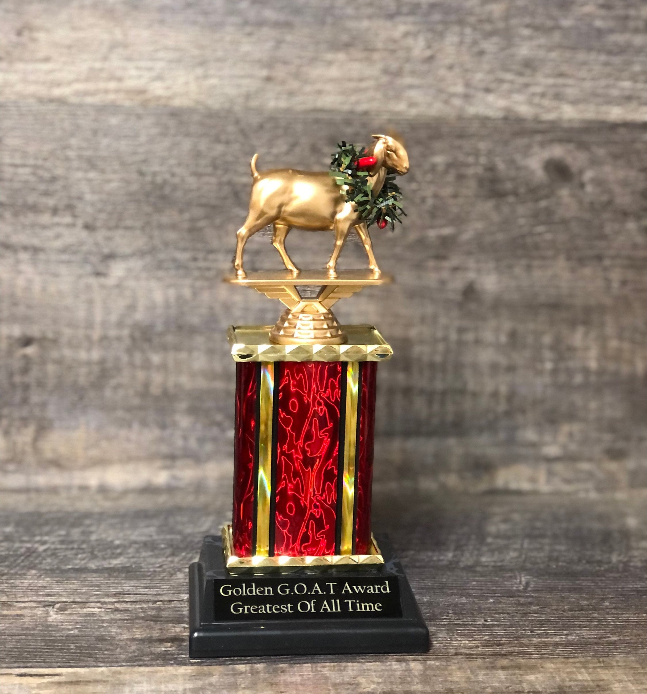 GOLDEN GOAT Trophy Greatest of All Time Corporate Award Trophy Employe ...