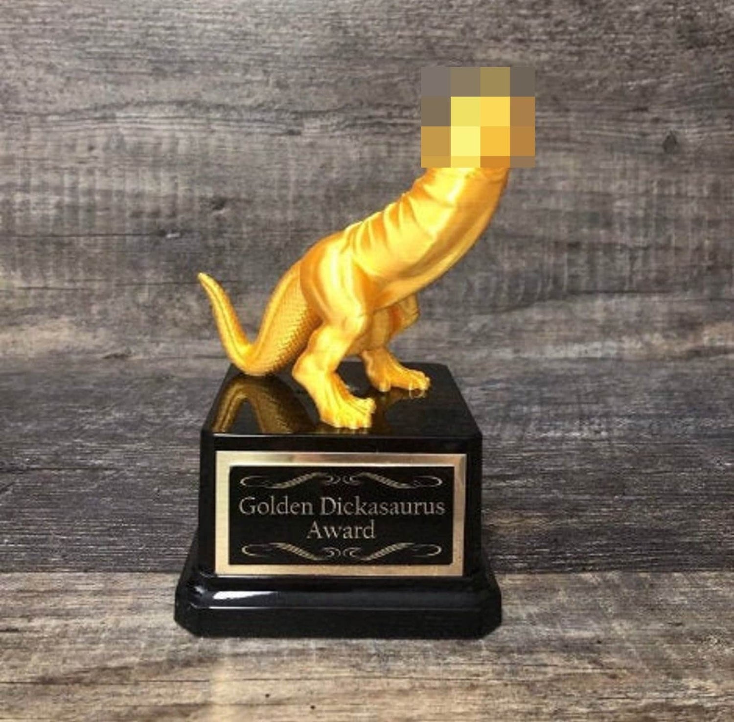 Golden Dickasaurus Award Funny Trophy Fantasy Soccer Football League L ...