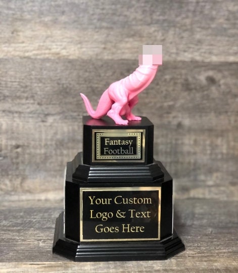 Girls Fantasy Football Dickasaurus LOSER Trophy FFL Loser Sacko Award ...